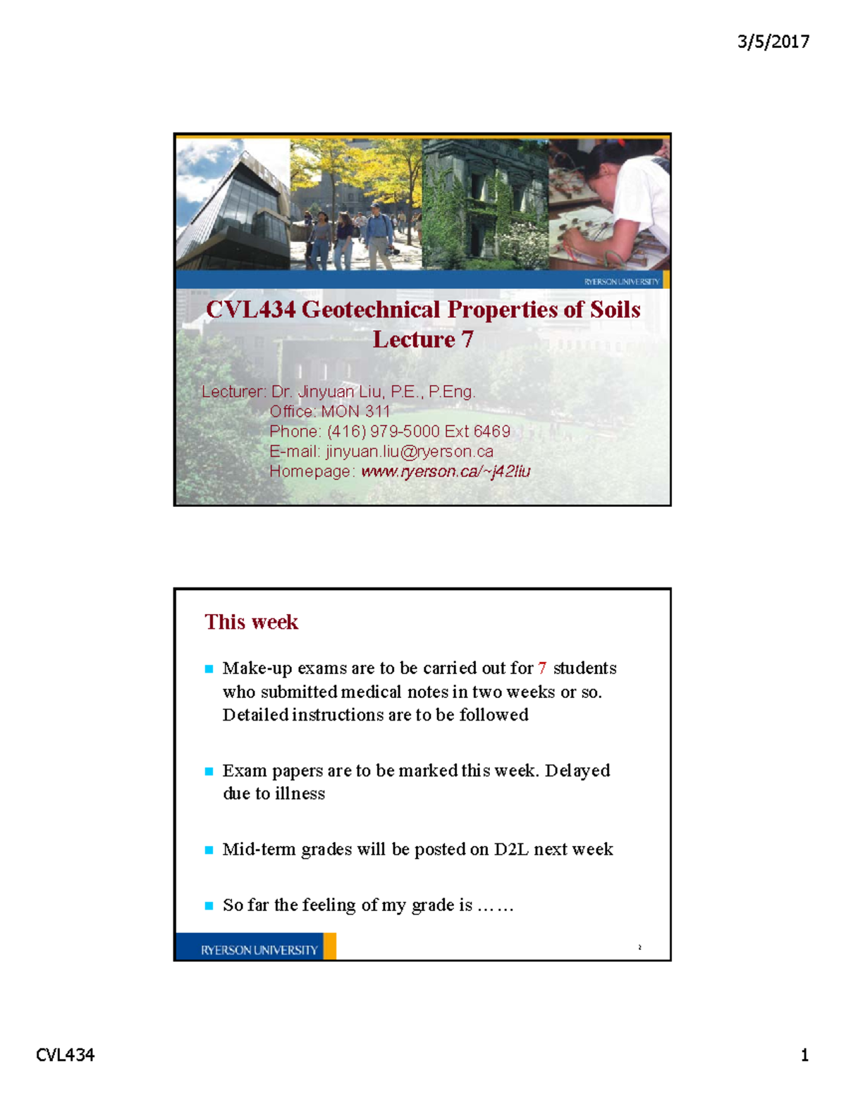 Geotechnical Consolidation - CVL434 Geotechnical Properties of Soils ...