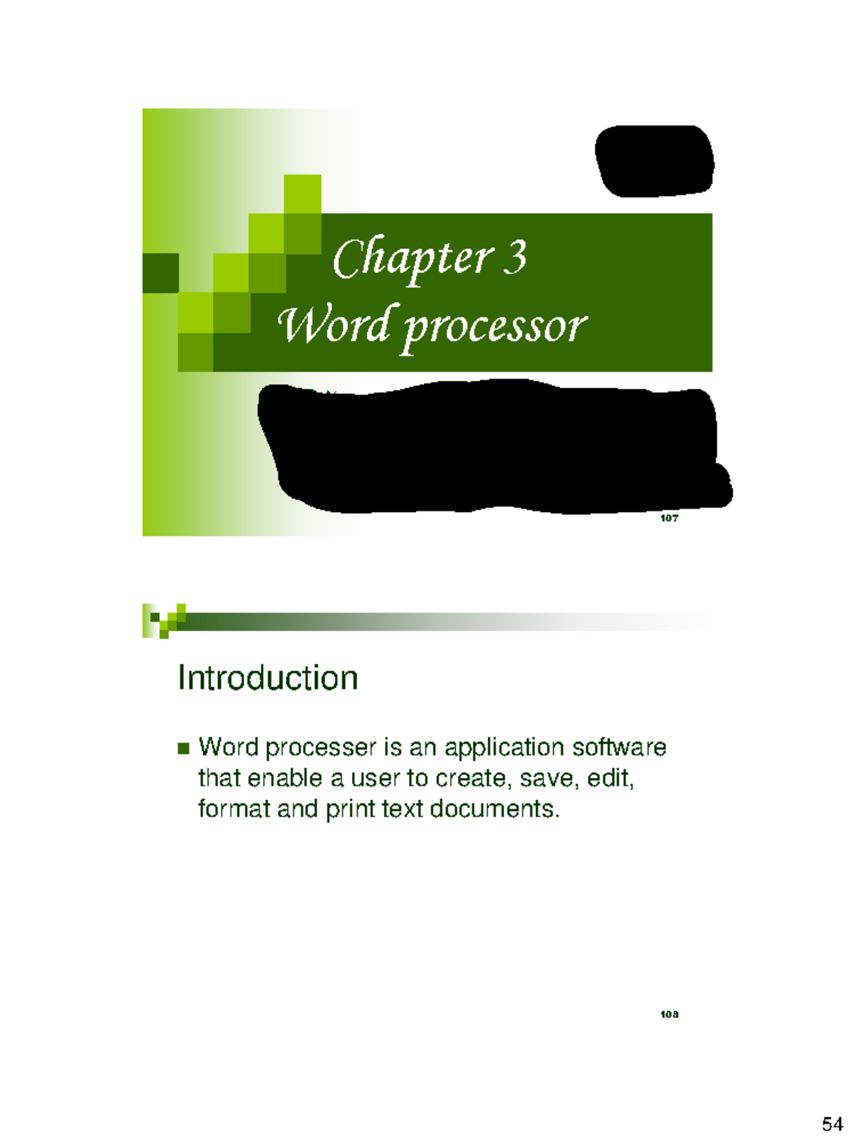 WORD Processor Notes - Chapter 3 Word processor Njabini Boys high ...