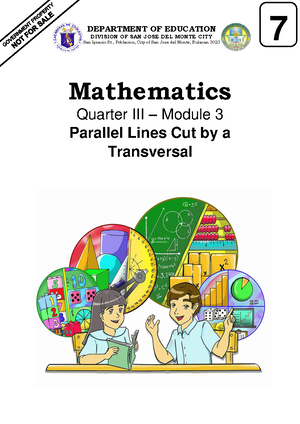MATHEMATICS 7 Quarter 3 Module 1 - Mathematics Quarter III – Module 5 ...