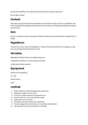 Physics tables - Data set 1 – Drop height Data set 2 – Pressure - 0 0 0 ...