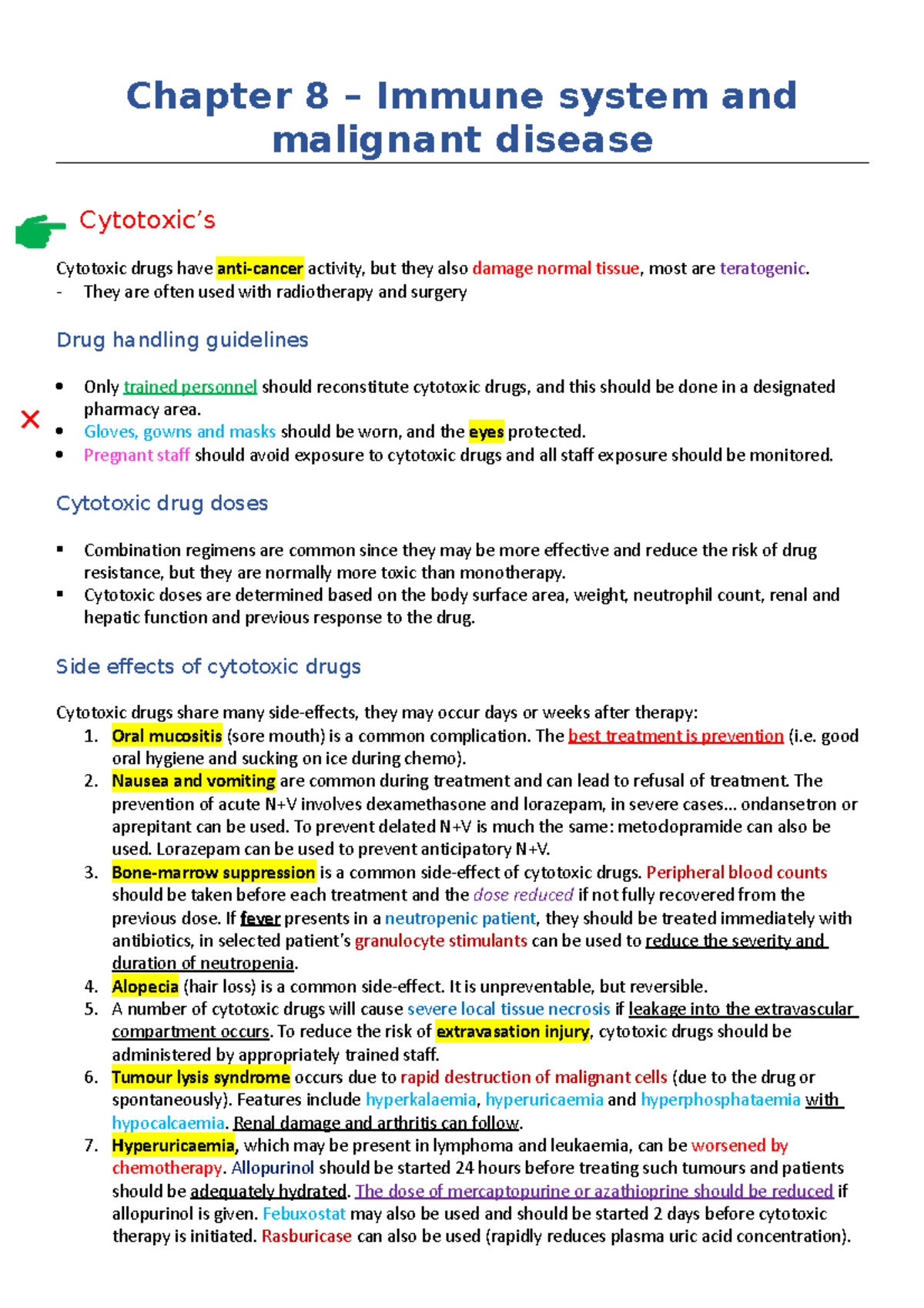 Chapter 8 - Immune system and malignant disease - Chapter 8 – Immune ...