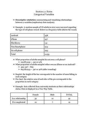 Math 116: Section 2.2 - MATH 116 SECTION 2. Secon 2: One Quantave Variable: Shape and Center In ...