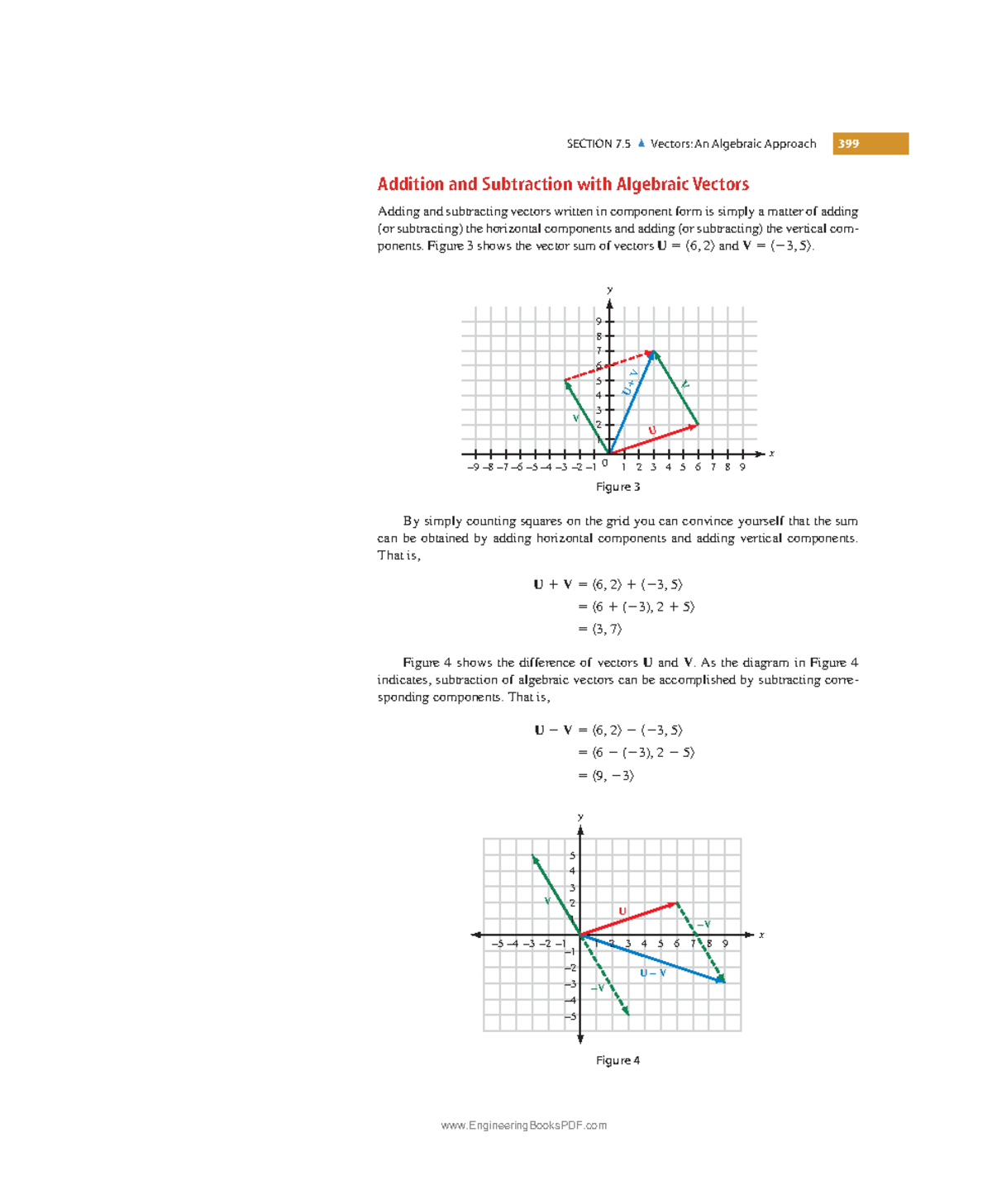 Vectors An Algebraic Approach - Figure 3 shows the vector sum of ...