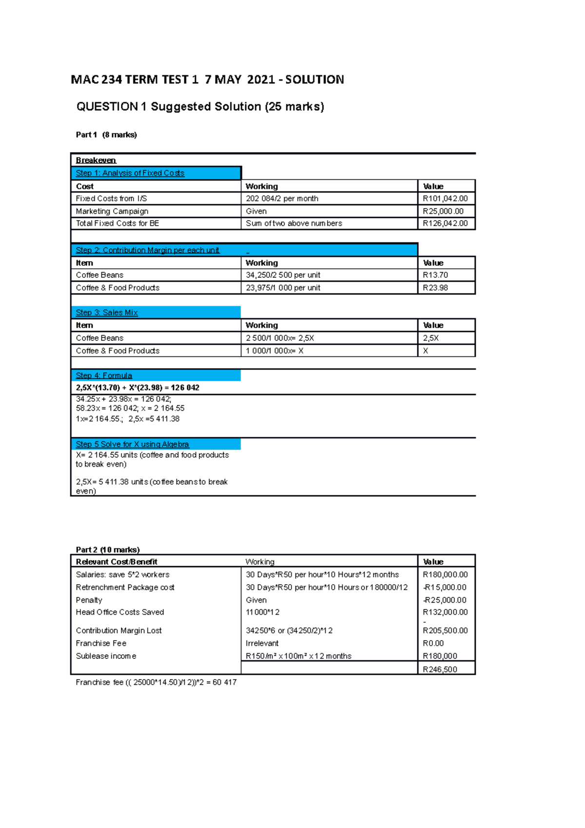 Mac 234 2021 Term test 7 May solution questions 1 and 3 - MAC 234 TERM ...