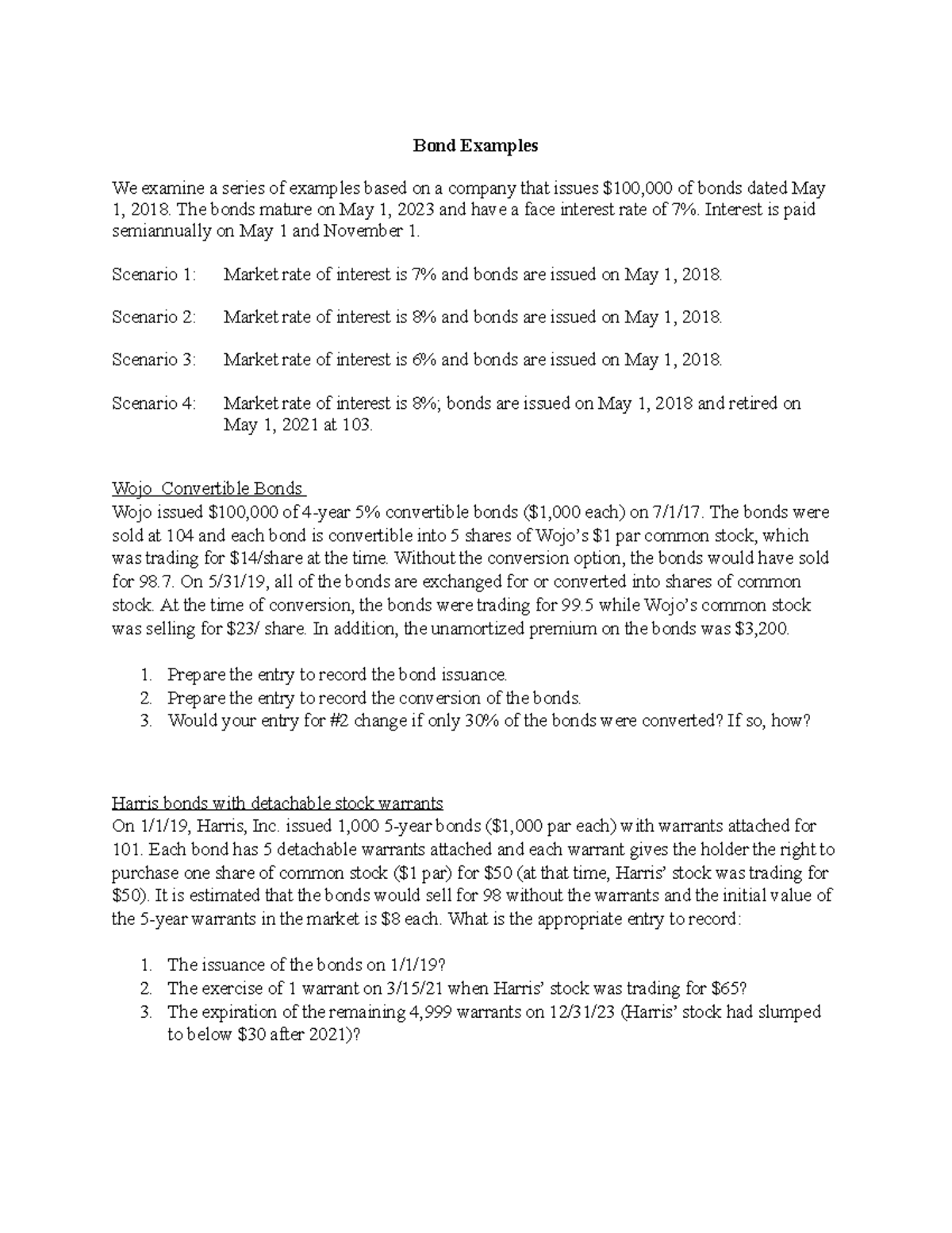 Chapter 14 bond examples 2021 - 311 - Alabama - Studocu