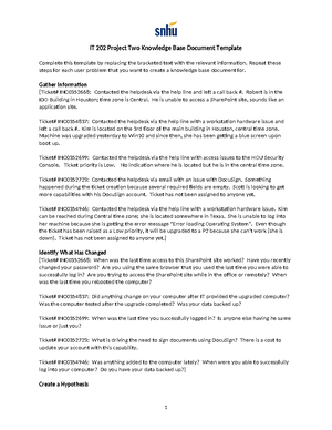 IT 202 Project Two Knowledge Base Document Template Maanuel Hidalgo ...