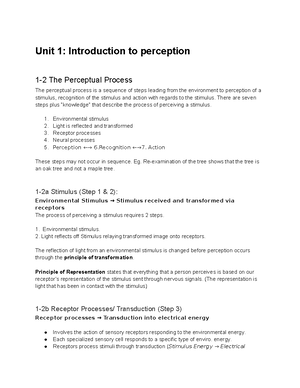 Chapter 3 Neural Processing and Perception - Chapter 3 Neural Processing and Perception Lateral ...