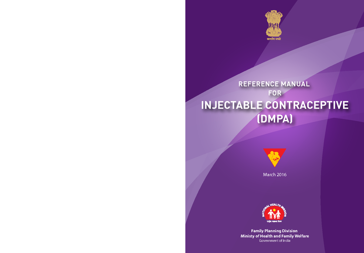 Injectable Manual of dmpa - Family Planning Division Ministy of Health ...