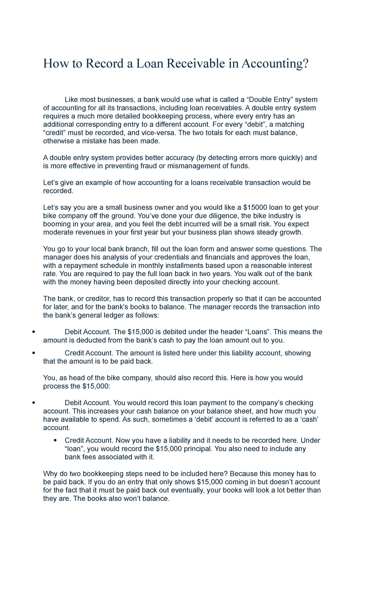 How To Record A Loan Receivable In Accounting A Double Entry System how-to-record-a-loan-receivable-in-accounting-a-double-entry-system
