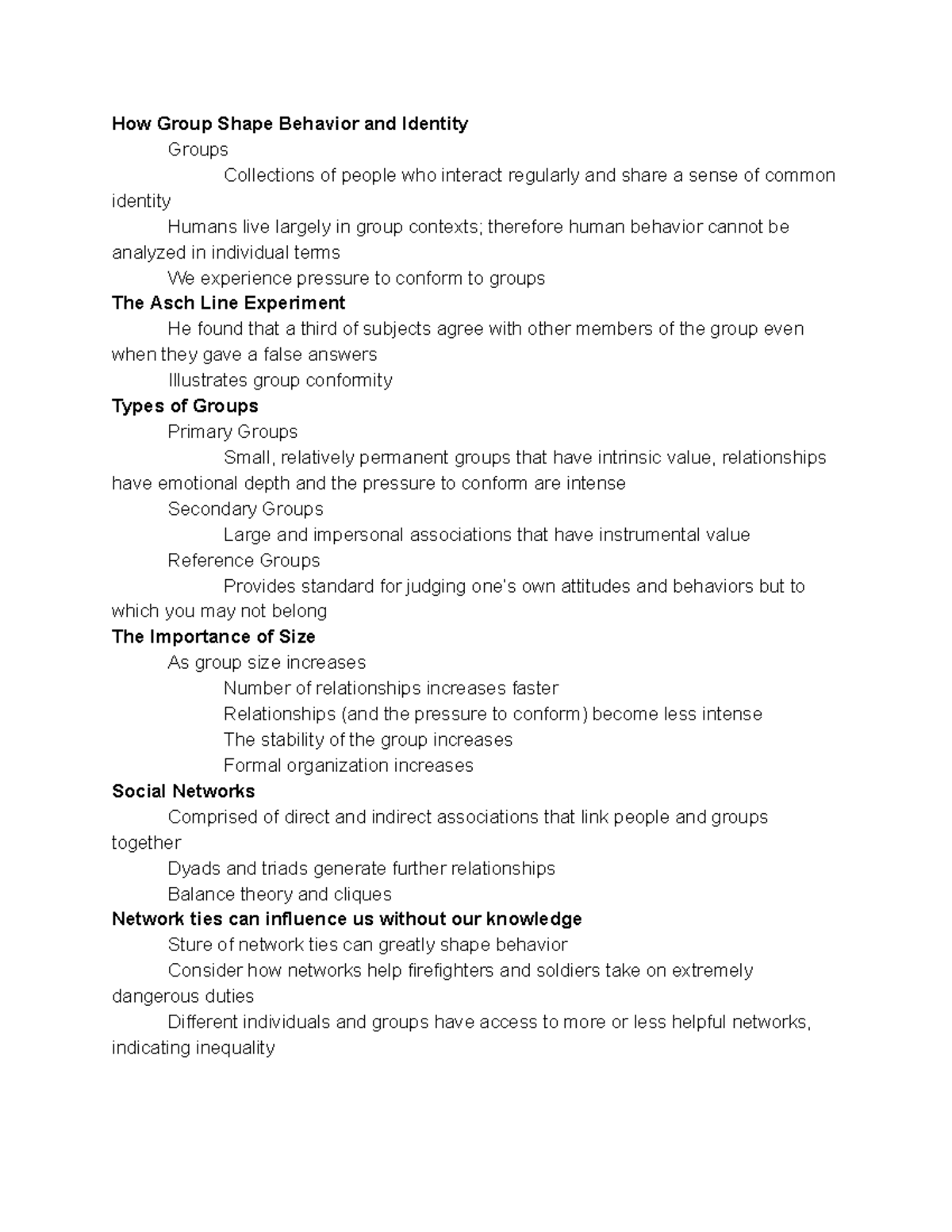 How Group Shape Behavior and Identity - How Group Shape Behavior and ...