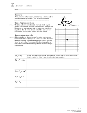 2A Relationship Between Force and Acceleration - D ...
