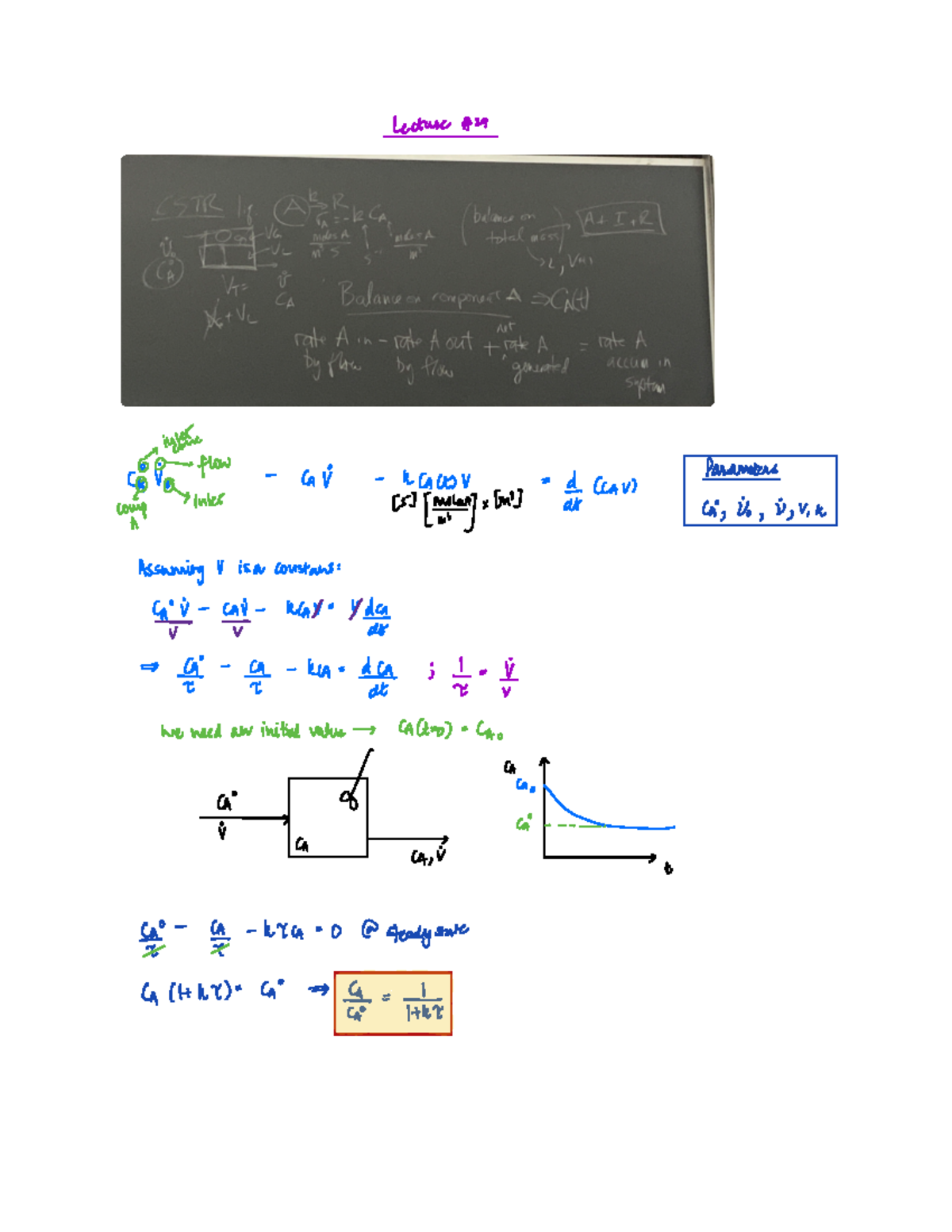 CBE-Lecture-29 - Lecture notes 29 - ####### lecture M g inletuc o ...