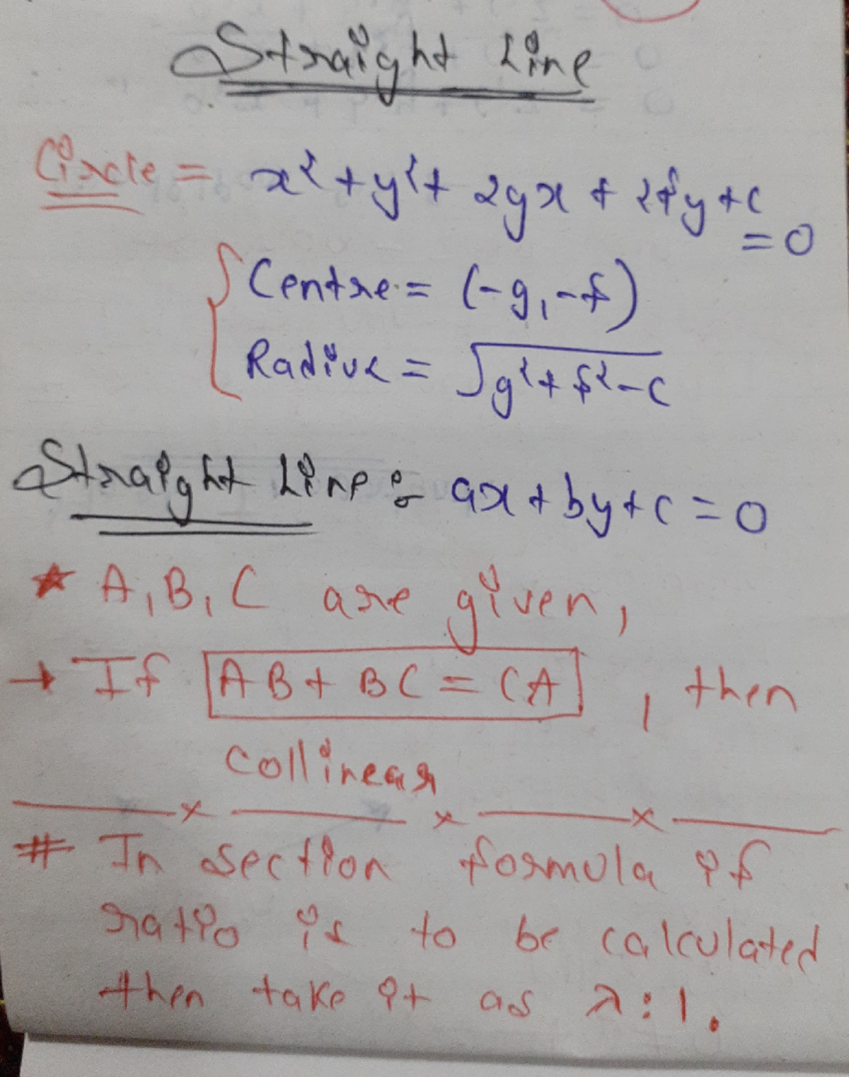 Straight Lines - these are notes of a JEE ASPIRANT . - c?,4:W ~ ~ lf't ...