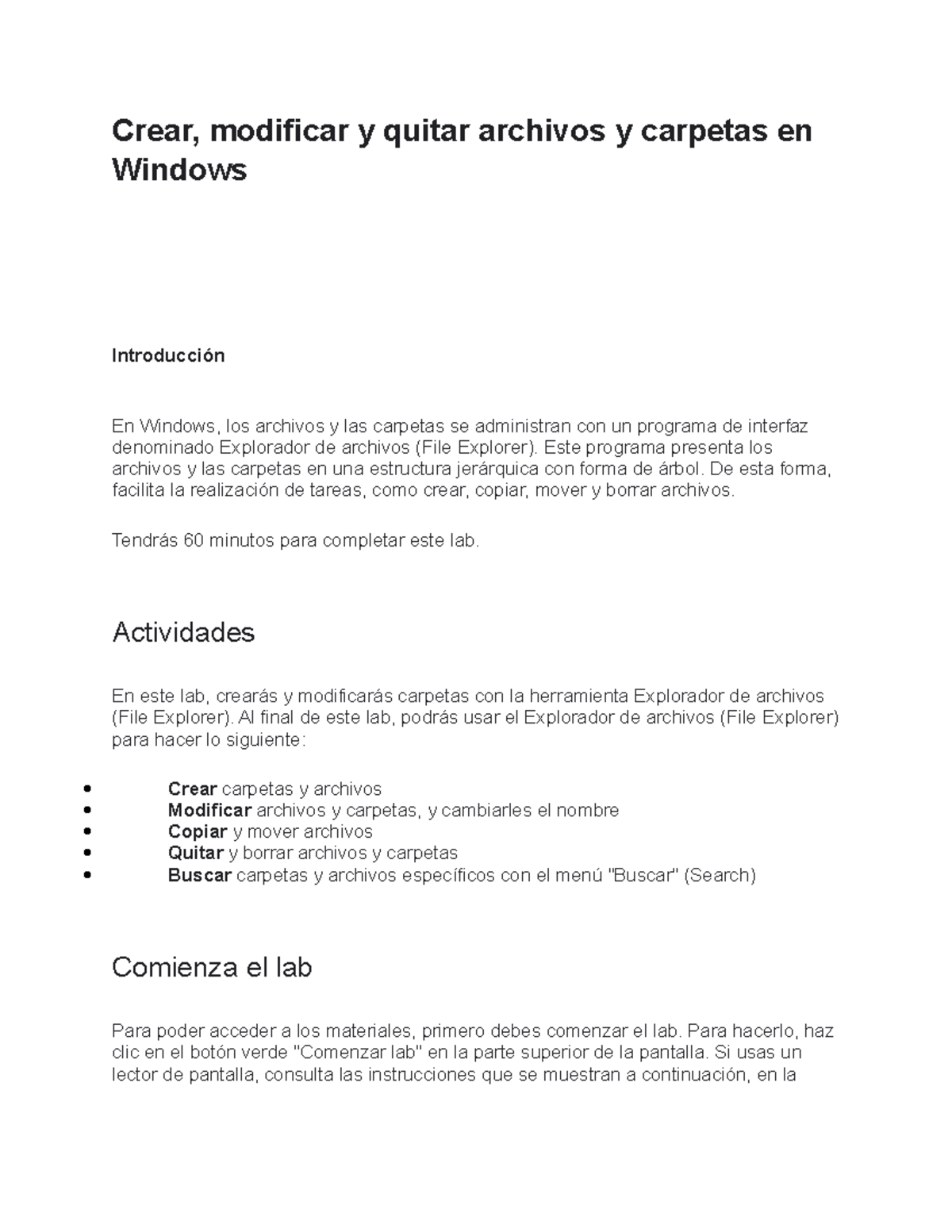 Labs IT - Comandos - Crear, modificar y quitar archivos y carpetas en ...