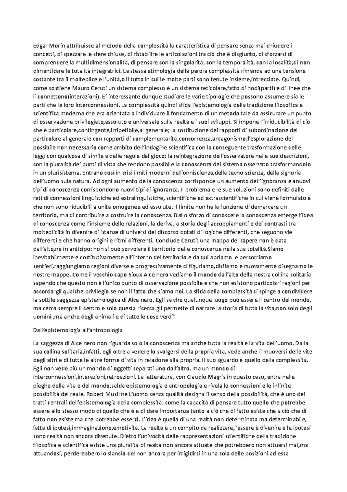 Il secolo della fraternità - Edgar Morin attribuisce al metodo della ...