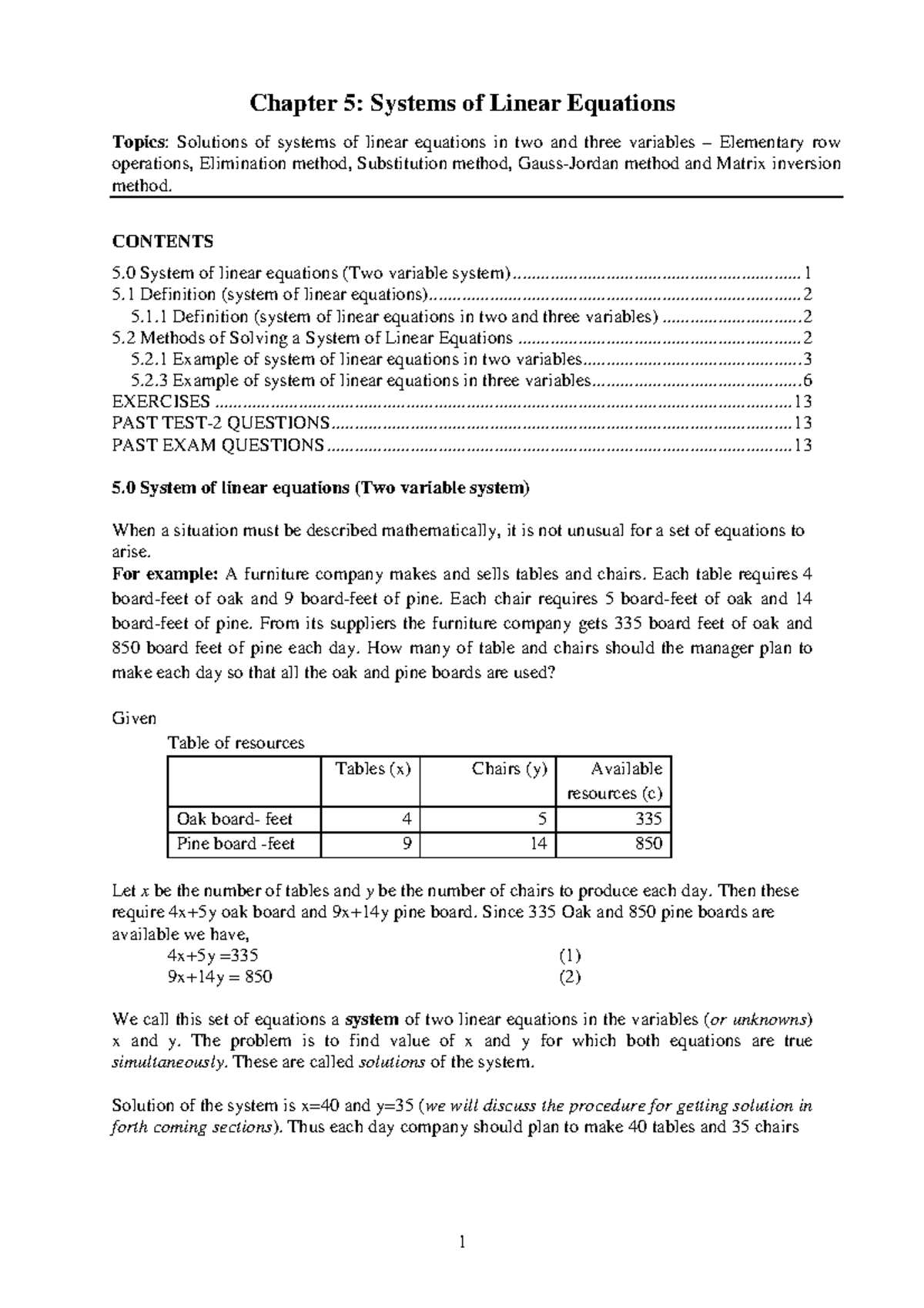 1Chapter 5c M-System of Linear Equations - Chapter 5: Systems of Linear ...