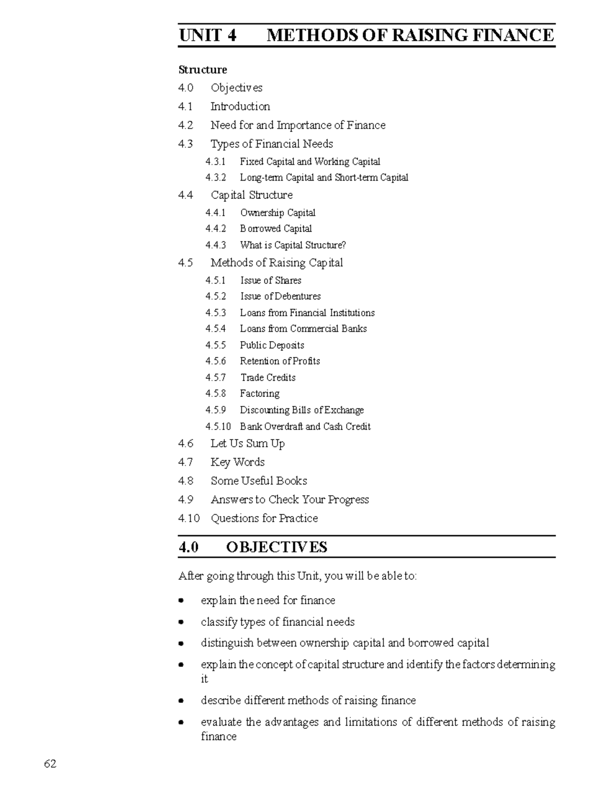 Method OF Rasing Finance - Basic Concepts, Forms and Financing of ...