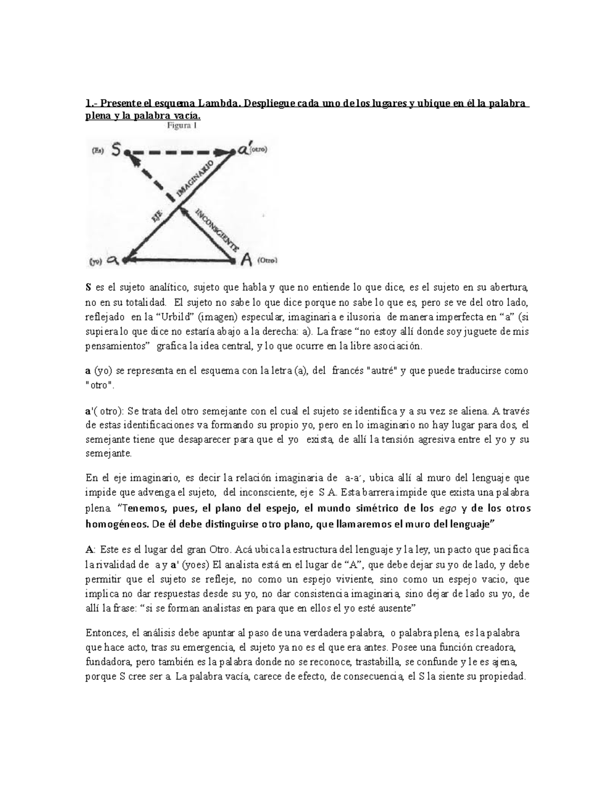 Examen 10 Mayo 2017, preguntas y respuestas - Presente el esquema ...
