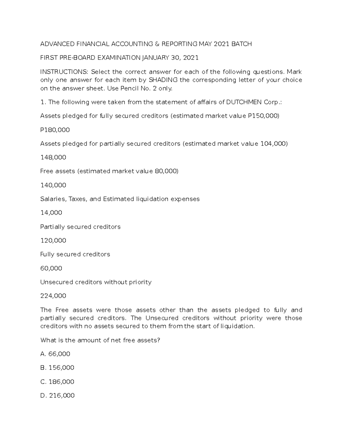 Advanced Financial Accounting 1.docx - ADVANCED FINANCIAL ACCOUNTING ...