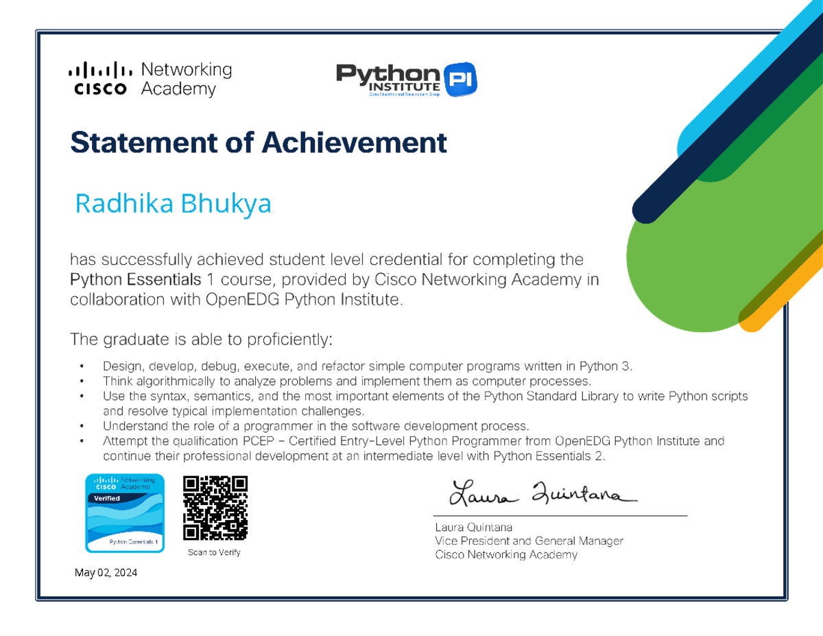 Python - Summary Computer Science - Networking Python PI CISCO Academy INSTITUTE Open Education ...