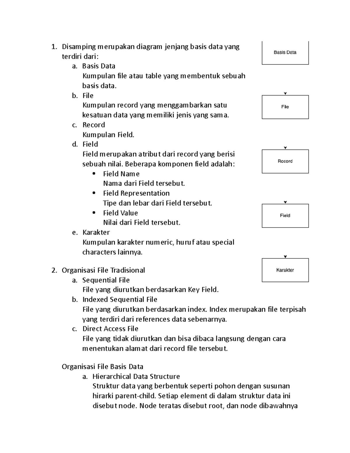 Tugas Pendahuluan SI Sesi 6 - Disamping merupakan diagram jenjang basis ...