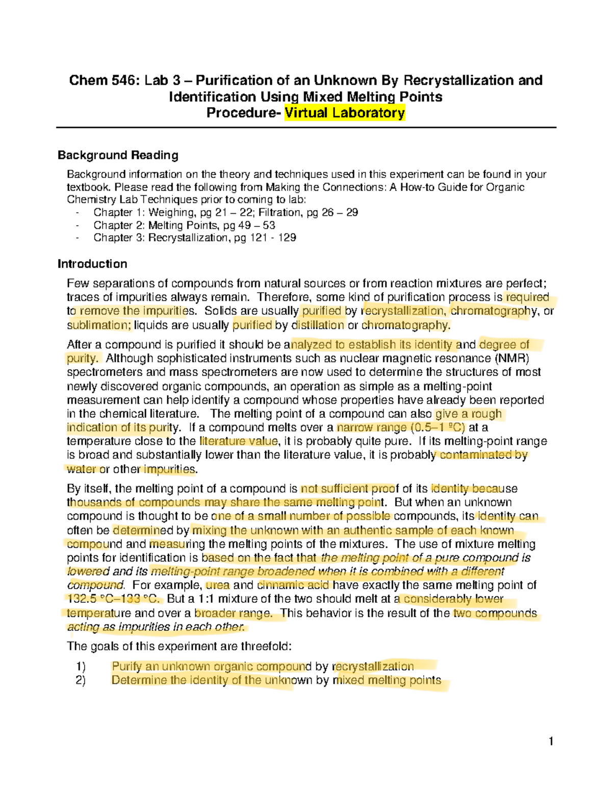 CHEM+546+Virtual+Lab+%233-Recrystallization+and+Mixed+MP-+Procedure ...