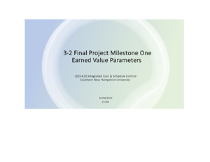 QSO420 milestone 1 - #1: EVM Elements: Define the basic elements used to calculate EVM - Studocu