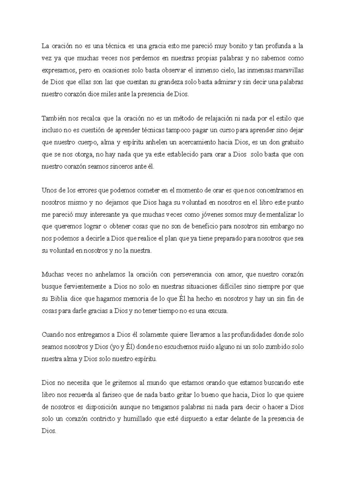 Comentario Personal Jacques Philippe - La oración no es una técnica es ...