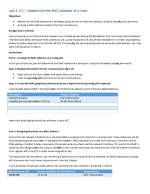Module Five Lecture Notes - Module Five Lecture Notes Chapter 10 ...