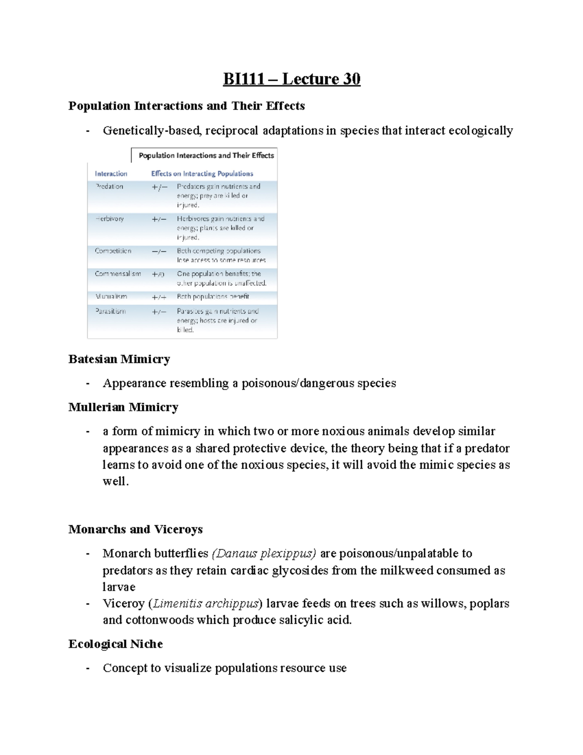 Lecture 30 - Dr. Tristan Long - BI111 – Lecture 30 Population ...