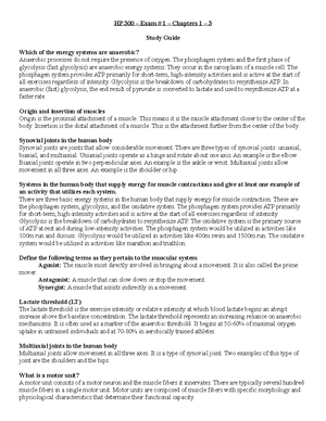 Exam # 3 - Chapters 9-13 No Answers - HP 300 Principles of Strength ...