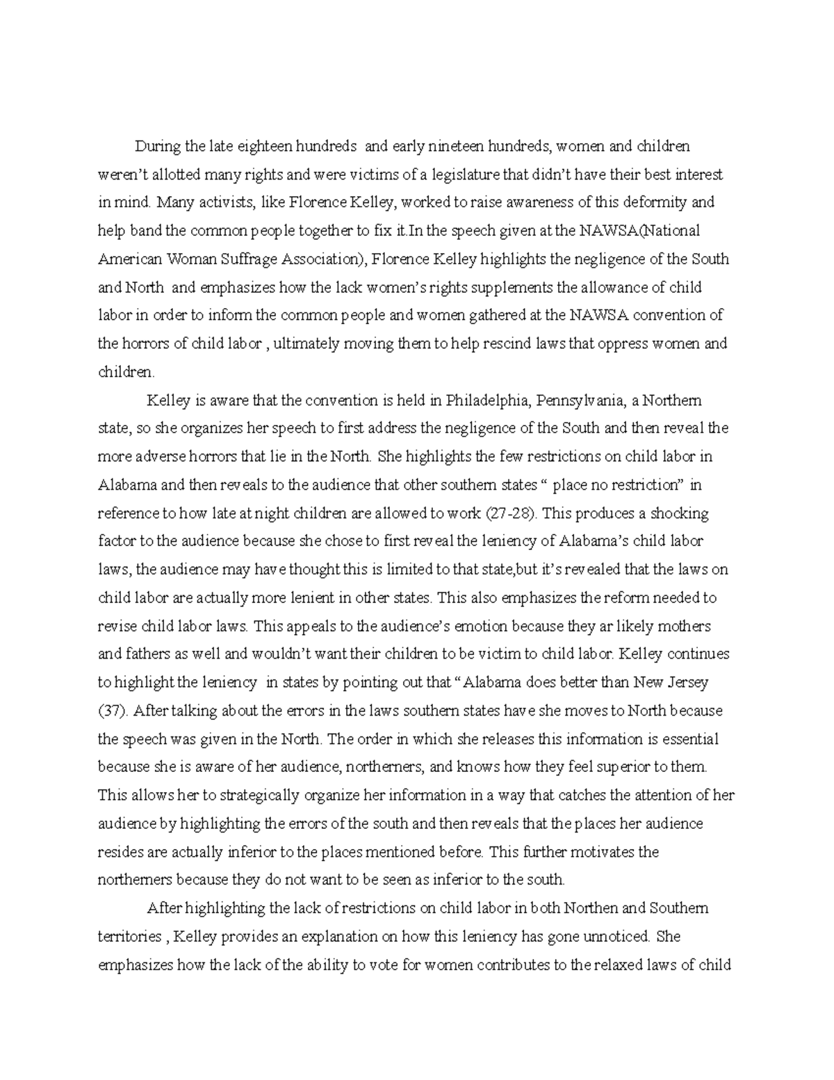Kelley Timed Essay - Google Docs - During the late eighteen hundreds ...