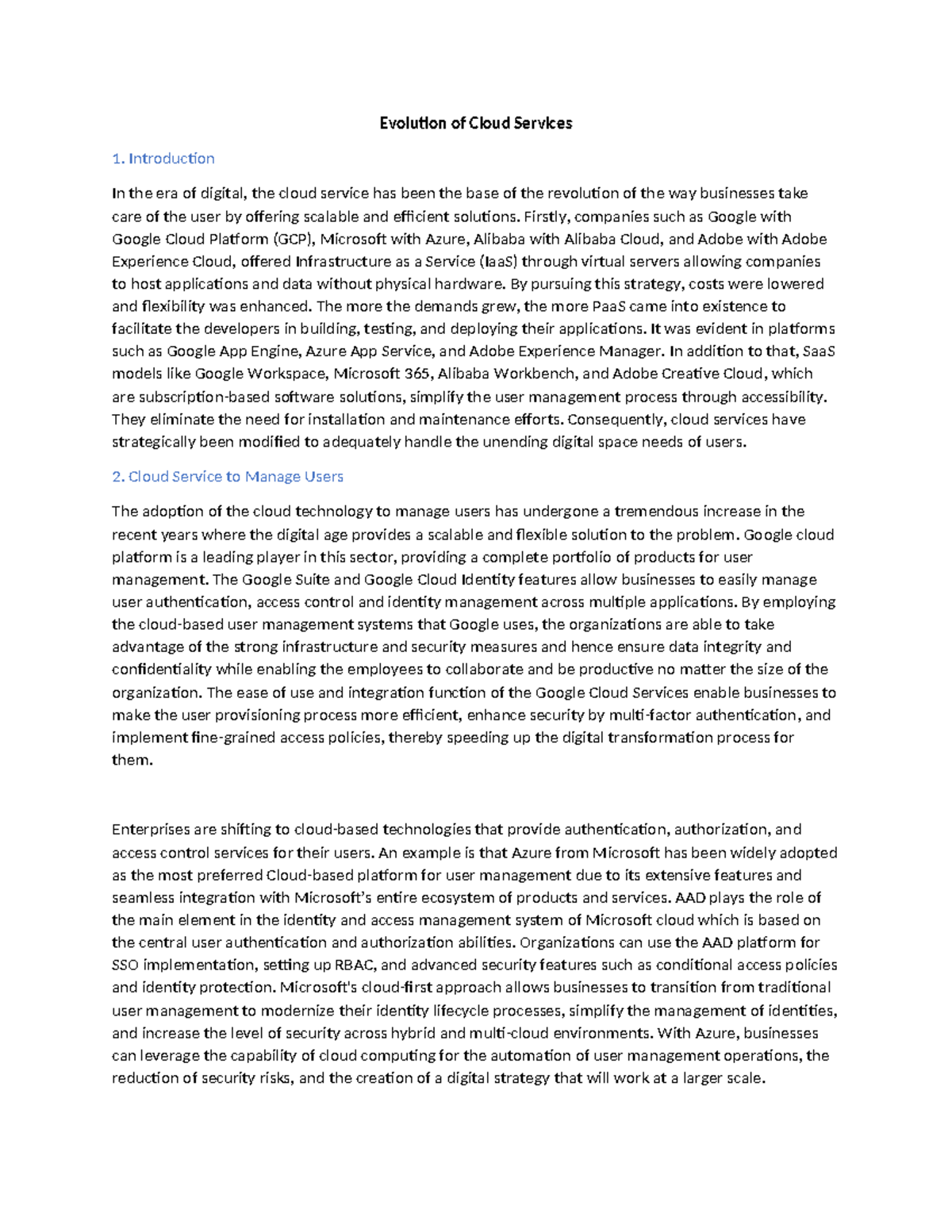 Evolution of Cloud Services-4 - Evolution of Cloud Services ...