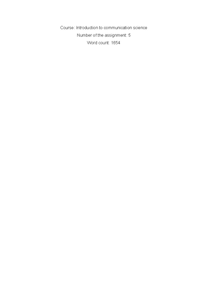 ICS 1-week 1 - The summary of ICS 1, week 1 - Week 1 - Studeersnel