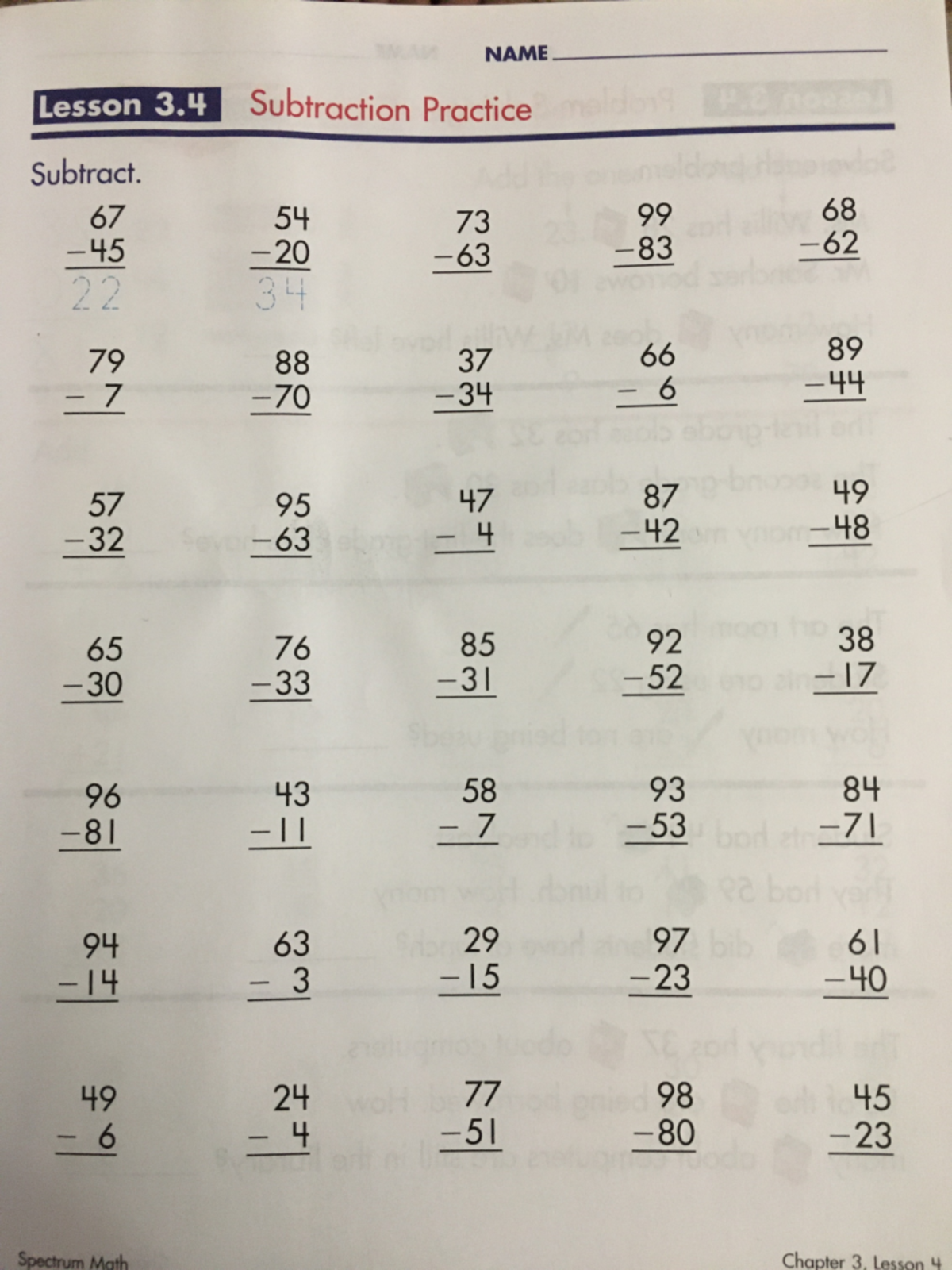 Addition And Subtraction Booklet #2 - Studocu
