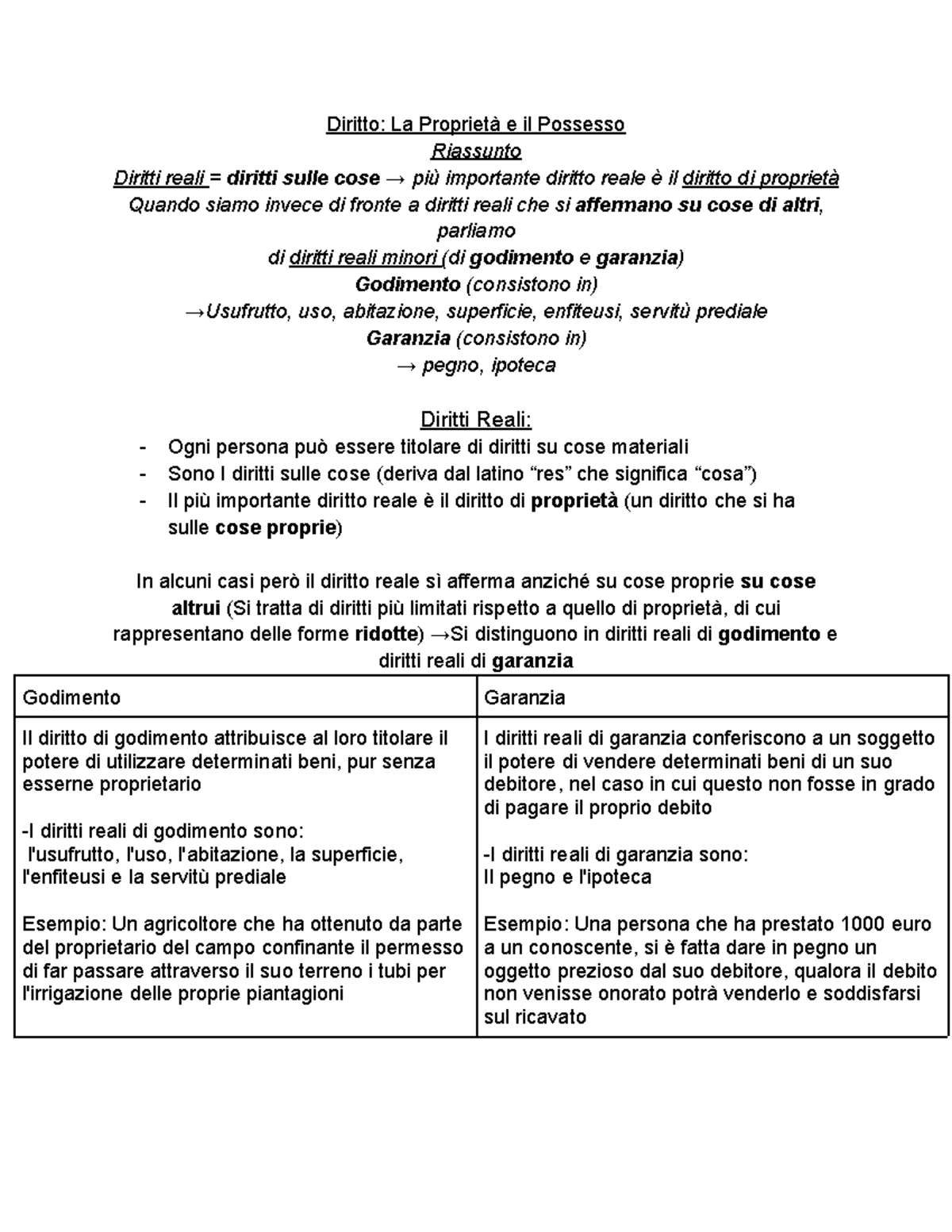 Diritto - lo Stato può Tuttavia limitare per garantire la funzione ...