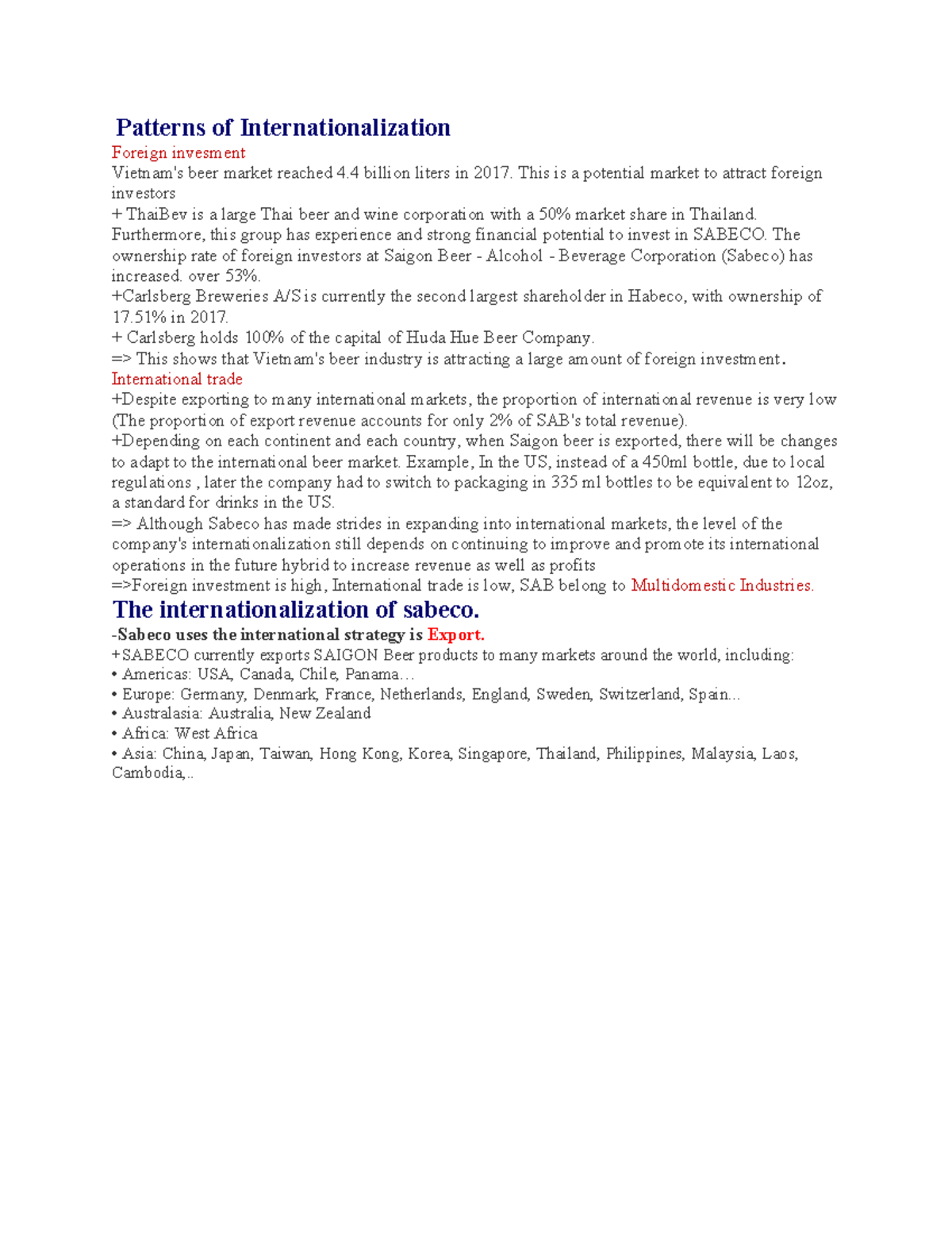 Module 6 - c dsvdsvv - Patterns of Internationalization Foreign ...