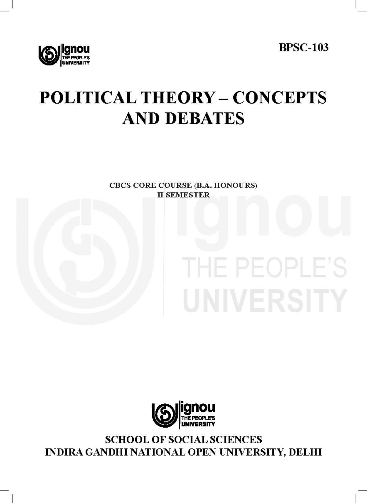 Liberty- Ignou - BPSC- POLITICAL THEORY – CONCEPTS AND DEBATES CBCS ...