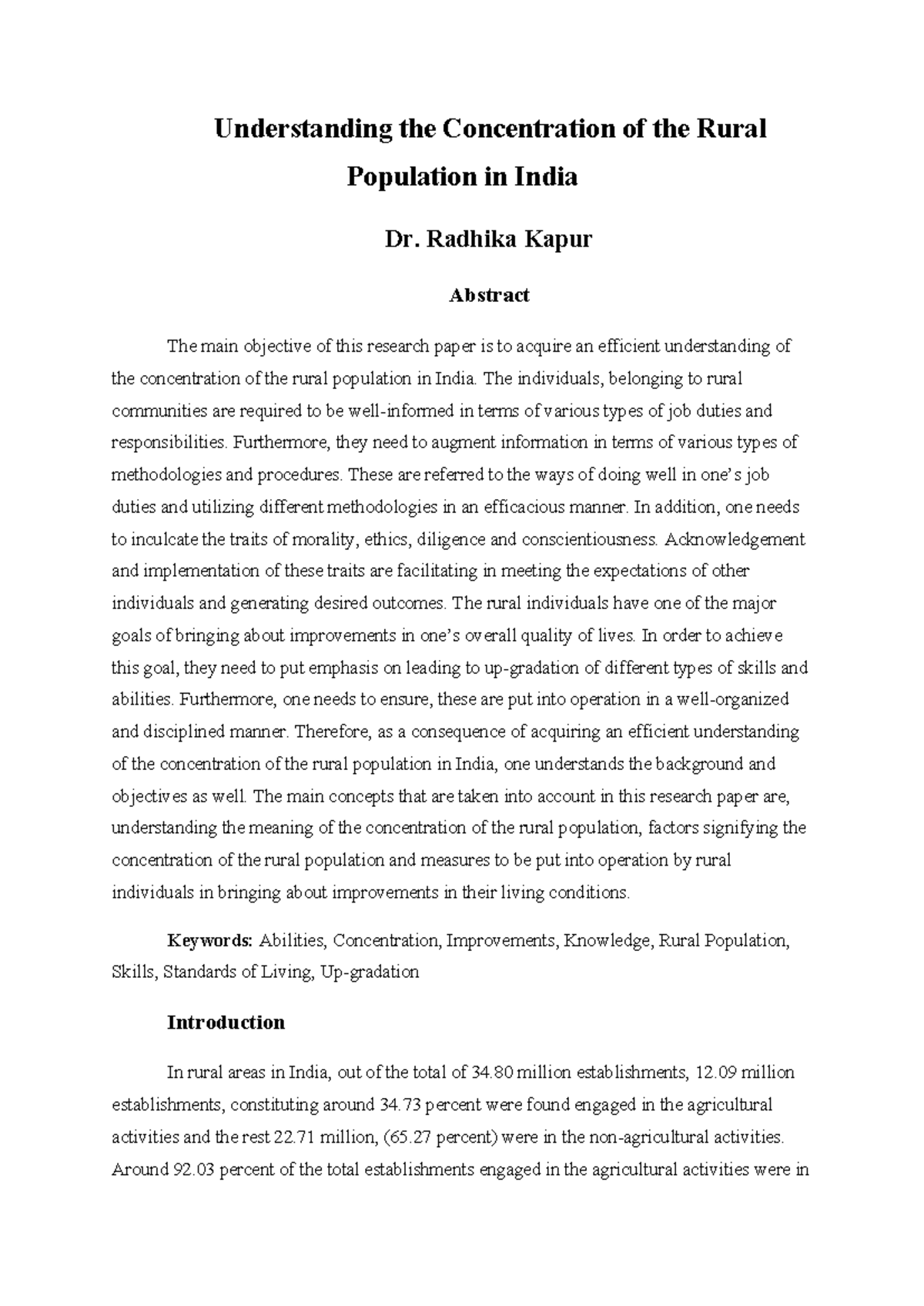 Understandingthe Concentration 1 - Understanding the Concentration of ...