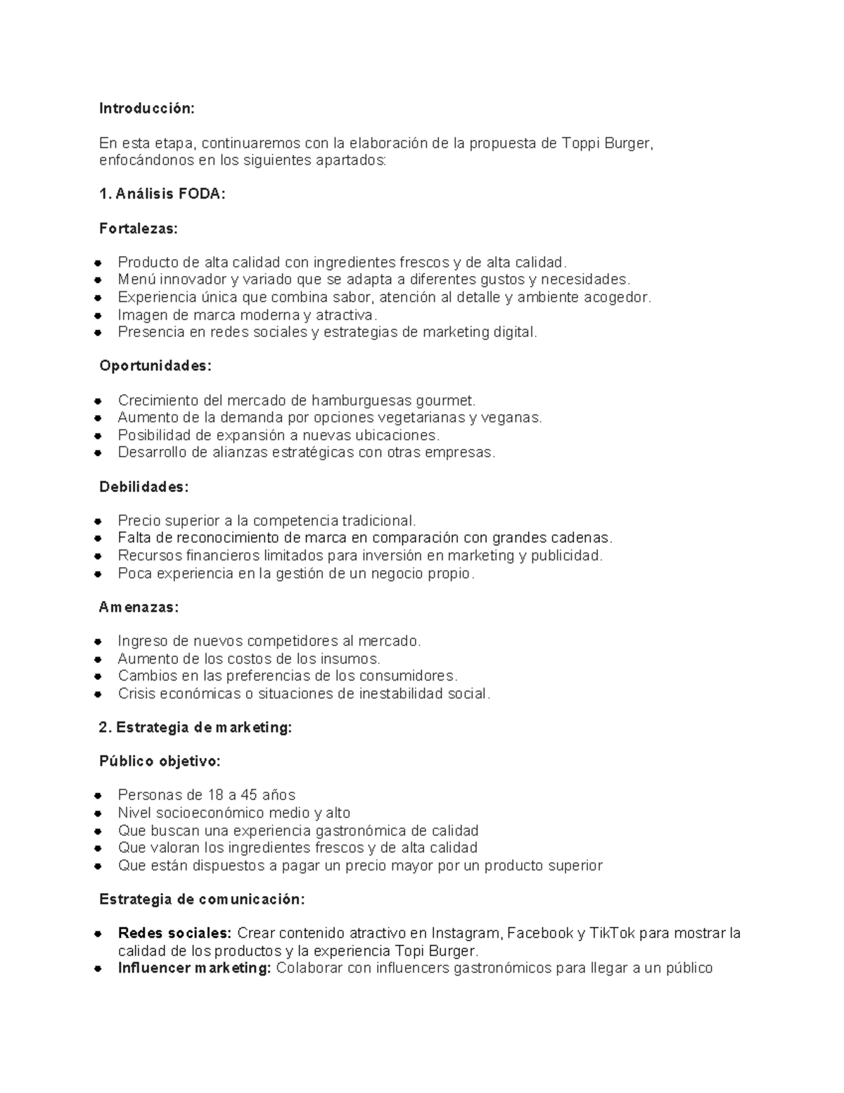 Actividad 5 de mercadeo - Introducción: En esta etapa, continuaremos ...