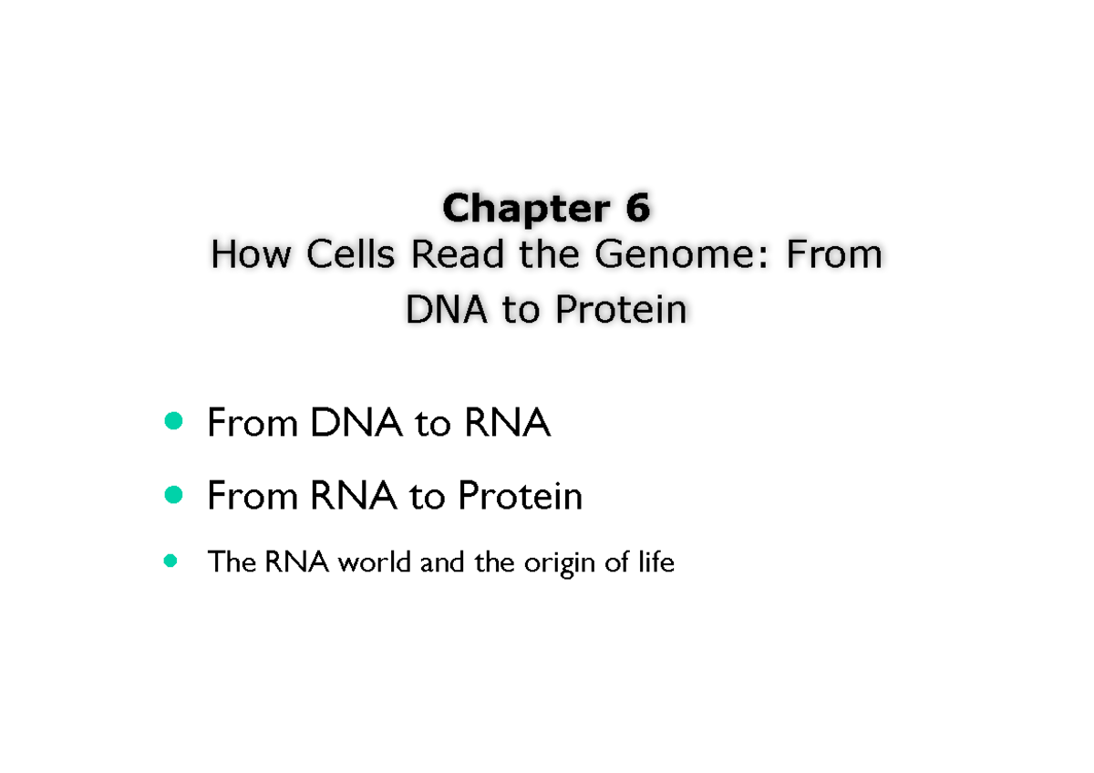 Chapter 6 the rna world - Warning: Error during font loading: XMLHttpRequest is not defined From ...