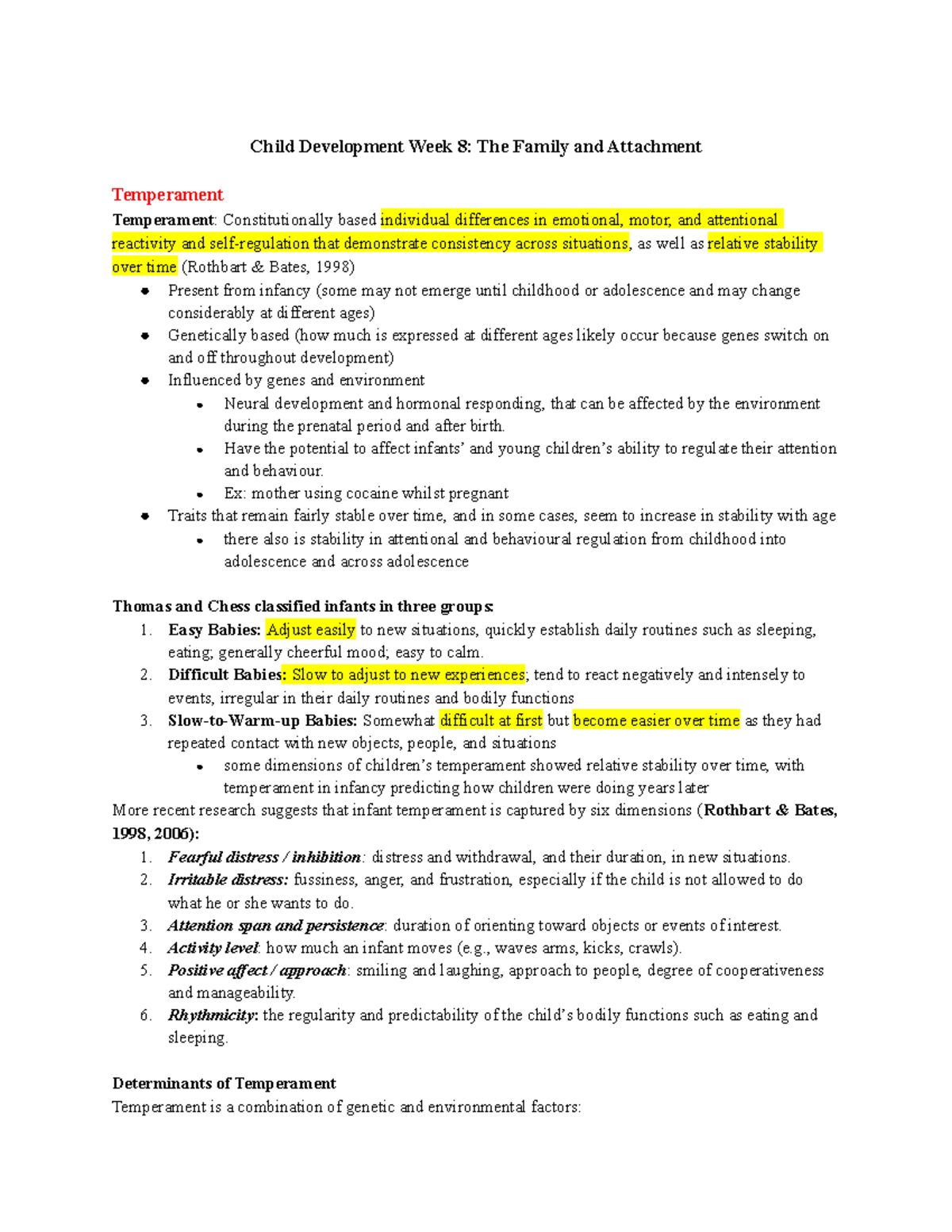 Psych Week 8 - Summary Child Development - Child Development Week 8 ...