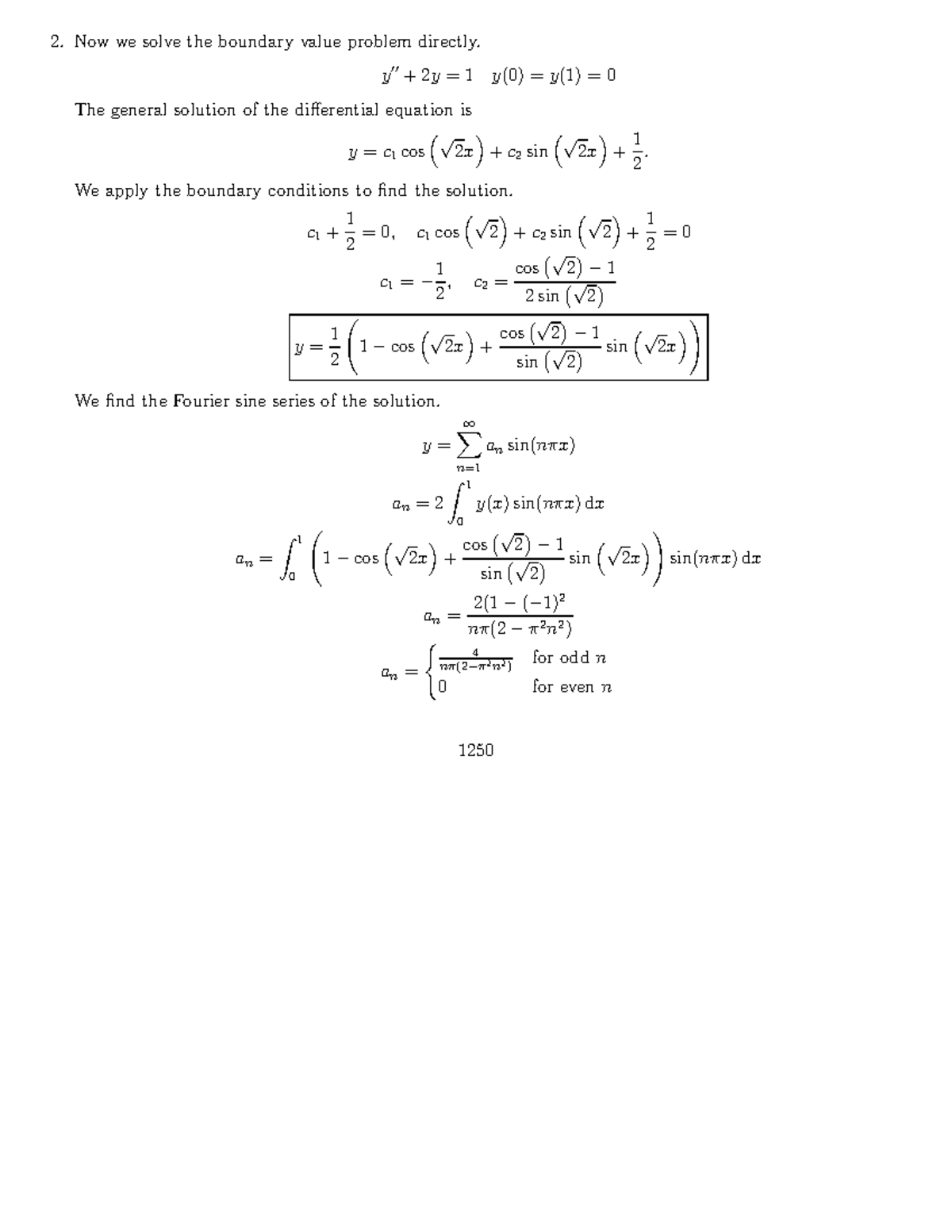 Advanced Mathematical Methods for Scientists and Engineers-256 - Now we ...
