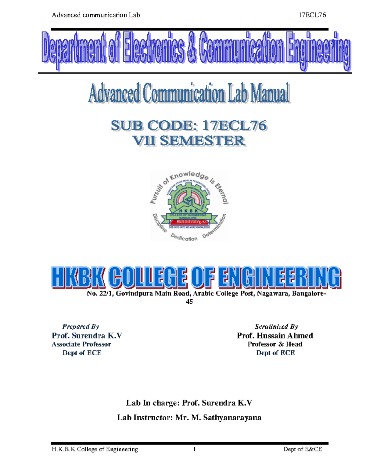 AC LAB Manual 17ECL76 - work hard with practicing every thing and score ...