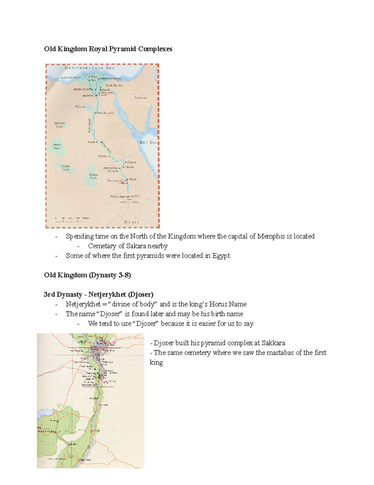 Week 3 - Old Kingdom Royal Pyramid Complexes - Old Kingdom Royal ...