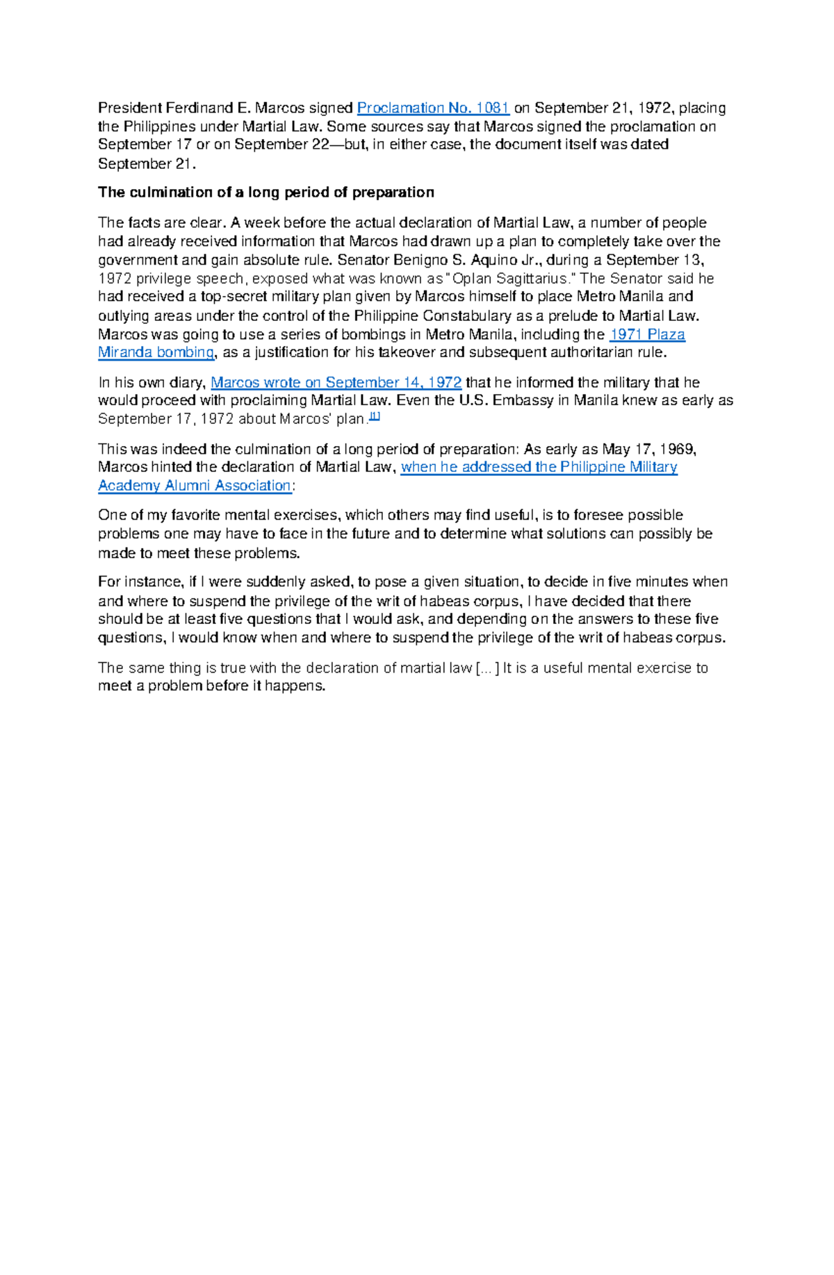 Martial-law-handout - Learn - President Ferdinand E. Marcos signed ...