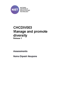 [ CHC52015 ] - Chcdev 002 Learner Guide V1 - Training Division CHC52015 ...