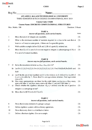 Module 4 previous question s - Discrete Mathematical Structures - Studocu