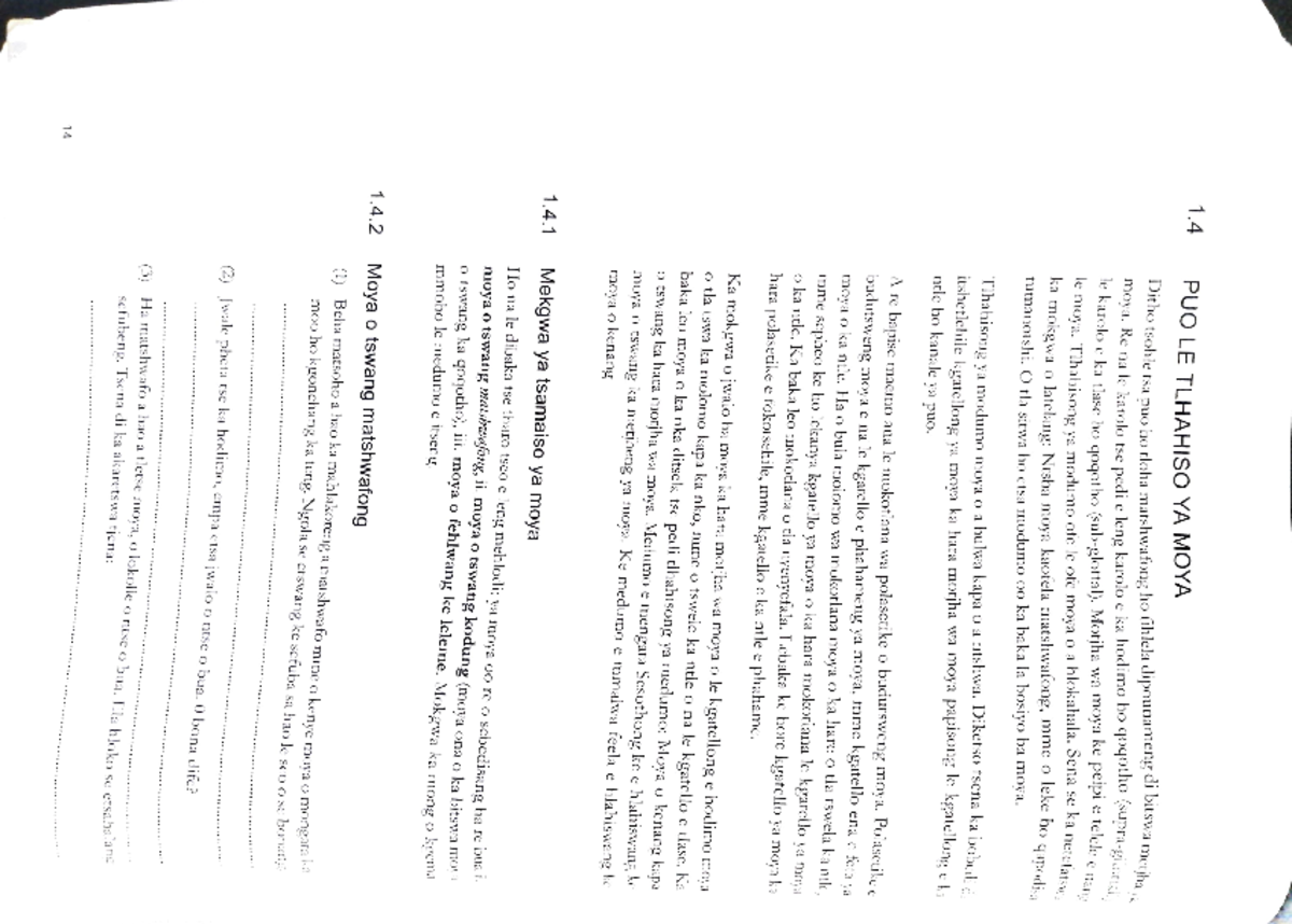 Dinotso - FONETIKI LE FONOLOJI - 14 sefubeng. Tsena di ka akaretswa ...