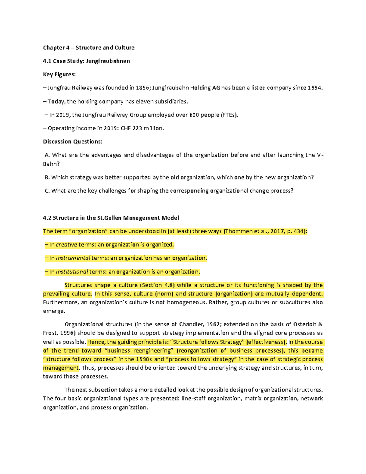 Chapter 4 Summary - An Introduction to Management Studies ‑ Based on ...
